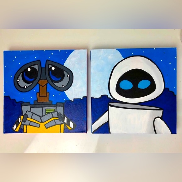 Hand Crafted | Wall Decor | Walle And Eve Wall Decor 2 Piece Set ...